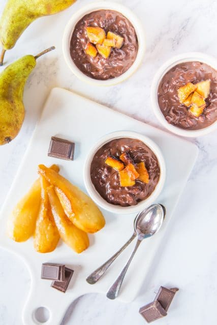 Deliciously Indulgent Chocolate Risotto with Pears Recipe