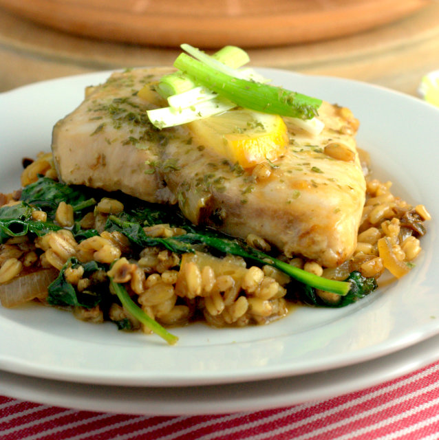 Recipe: One Pan Spelt Risotto with Poached Fish | Fuss Free Flavours