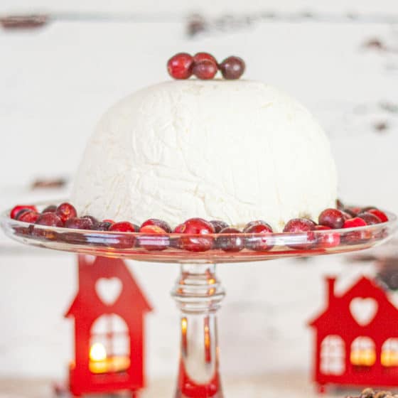 Christmas Pudding Ice Cream Bombe Recipe (No Churn)
