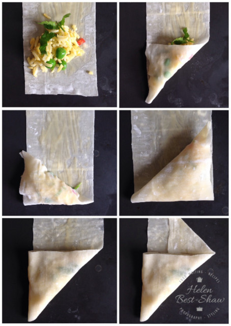 Recipe: Easy to Make Baked Rice Samosas - Helen's Fuss Free Flavours