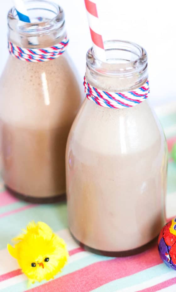 Easy Cadbury Creme Egg Milkshake - Helen's Fuss Free Flavours