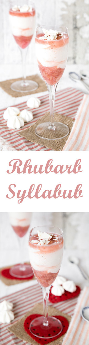 Delicious Vanilla and Rhubarb Syllabub - Helen's Fuss Free Flavours