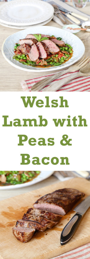Bryn William's Loin of Welsh Lamb with Peas & Bacon - Helen's Fuss Free ...