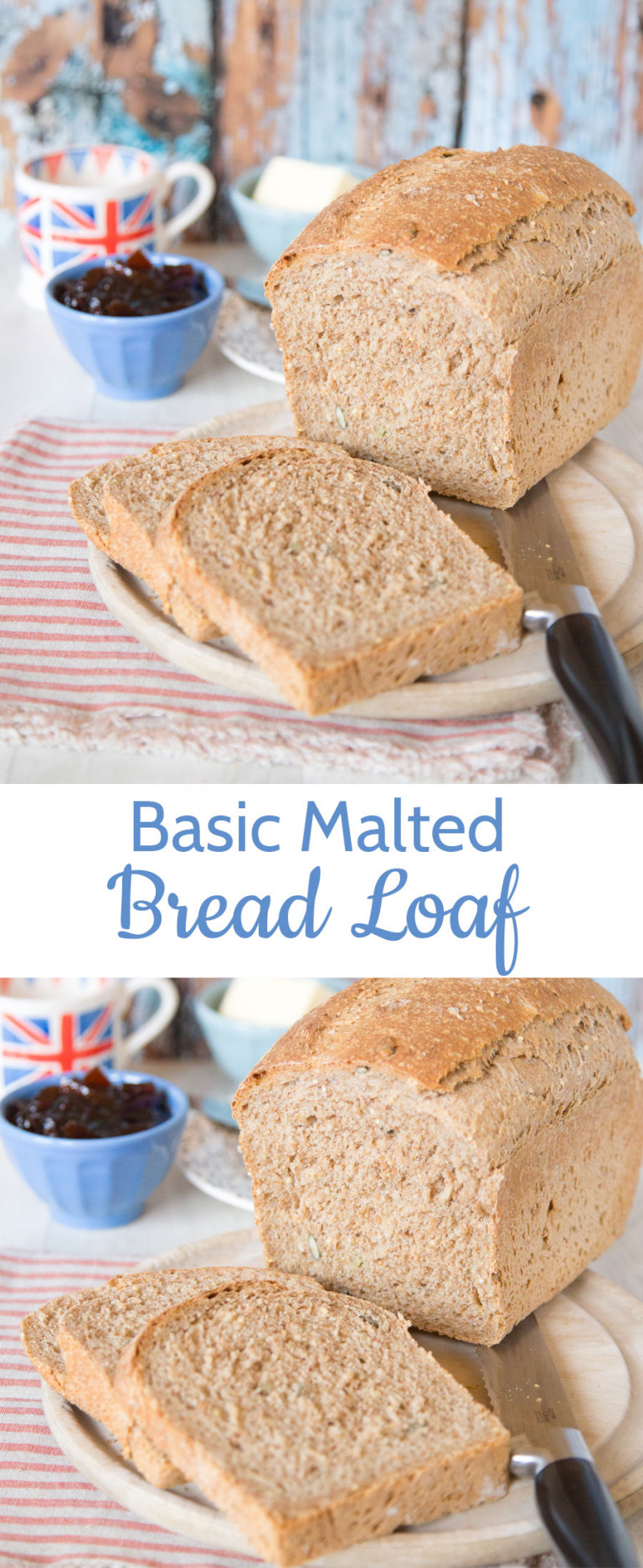 Basic Malted Loaf Bread Recipe - Helen's Fuss Free Flavours