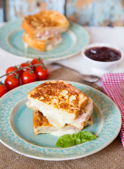 Easy Ham and Cheese Brioche Toastie (Croque Monsieur) - Helen's Fuss ...