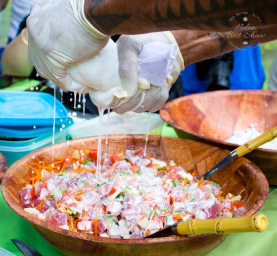 Easy Tahitian Poisson Cru: Polynesian Tuna Ceviche {Paleo, Whole 30}