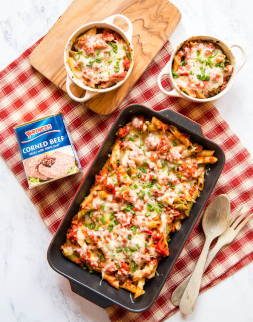 Easy Corned Beef Pasta Bake Recipe | Fuss Free Flavours
