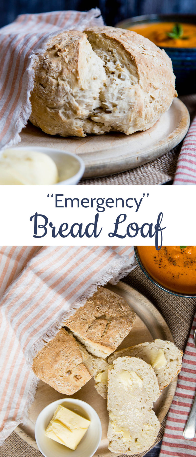"Emergency" No Yeast Bread - A quick & easy loaf with no rising time