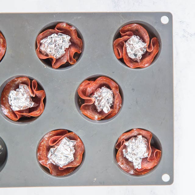 Salami Canapé Cases with Parmigiano Reggiano - Helen's Fuss Free Flavours