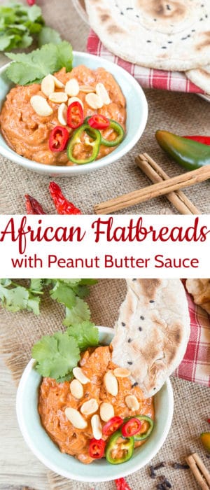 Spiced Flatbread with African Peanut Sauce Recipe