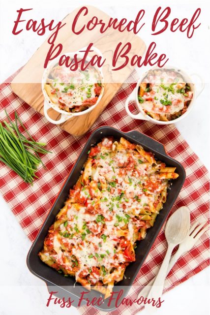 Easy Corned Beef Pasta Bake Recipe | Fuss Free Flavours