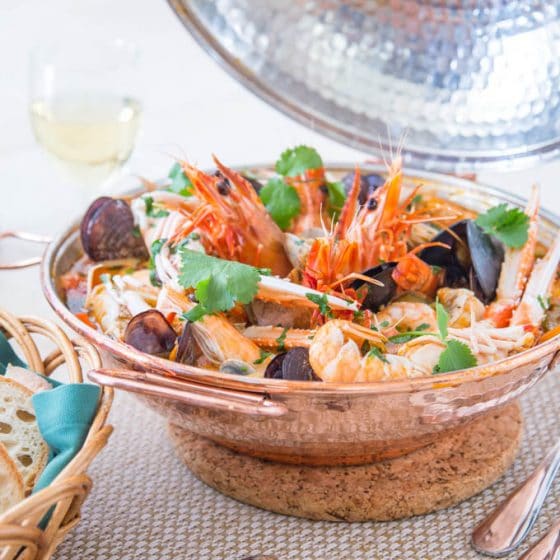 How to Make a Portuguese Seafood Cataplana - Helen's Fuss Free Flavours