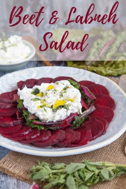 Easy Beet Salad with Labneh & Greens | Fuss Free Flavours