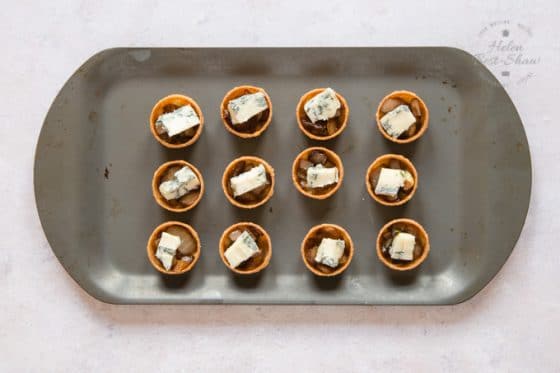 Parma Ham Canapés with Sticky Balsamic Onions & Gorgonzola Recipe