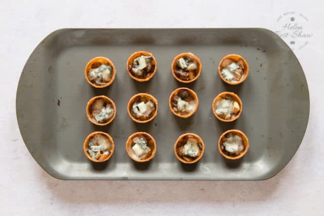 Parma Ham Canapés with Sticky Balsamic Onions & Gorgonzola Recipe
