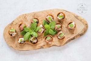 Parma Ham Canapés with Sticky Balsamic Onions & Gorgonzola Recipe