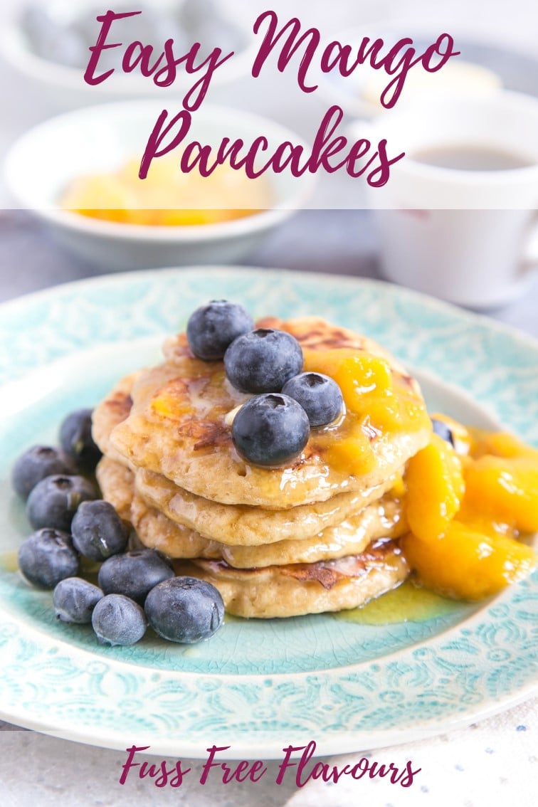 Easy Mango Pancakes - Helen's Fuss Free Flavours