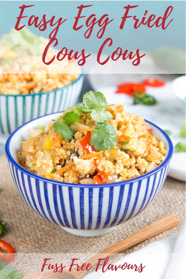 Speedy Egg Fried Leftover Cous Cous with Vegetables {Vegetarian ...