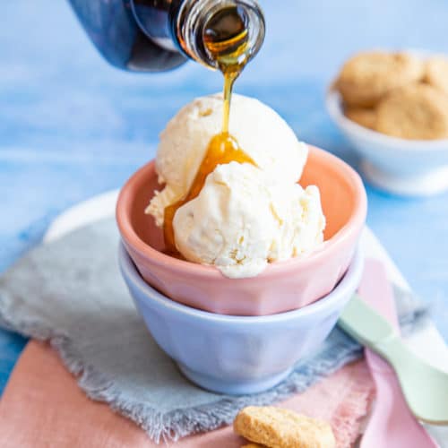 Easy Maple Syrup Ice Cream - Helen's Fuss Free Flavours