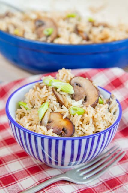 Easy Mushroom Rice - Helen's Fuss Free Flavours