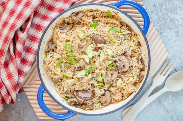 Easy Mushroom Rice - Helen's Fuss Free Flavours