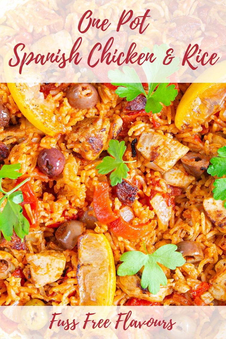 One-Pot Spanish Chicken with Rice - Helen's Fuss Free Flavours