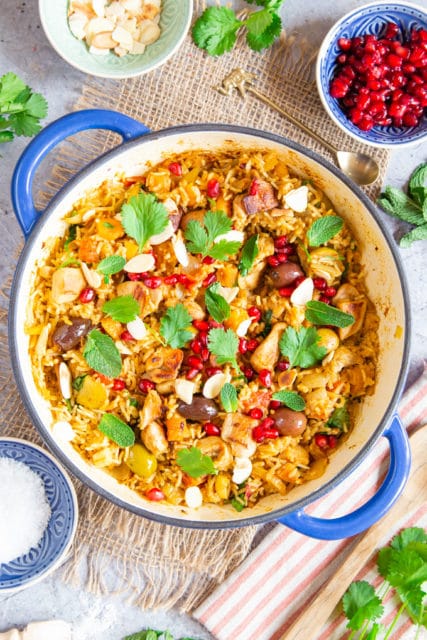 One-Pot Moroccan Chicken with Rice - Helen's Fuss Free Flavours