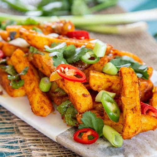 Easy Cheesy Chips (Cheese Fries) - Helen's Fuss Free Flavours