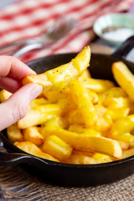Easy Cheesy Chips (Cheese Fries) - Helen's Fuss Free Flavours