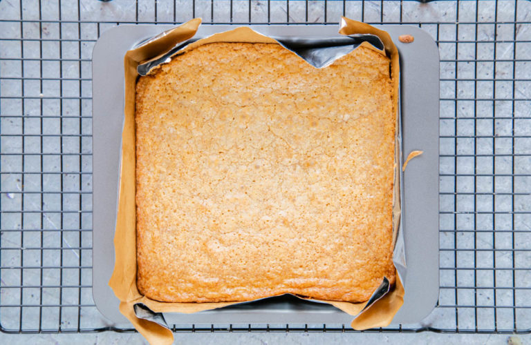 Easy Vanilla Traybake Recipe - Helen's Fuss Free Flavours