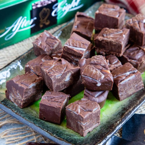 Easy After Eight Fudge (Three Ingredients) - Helen's Fuss Free Flavours