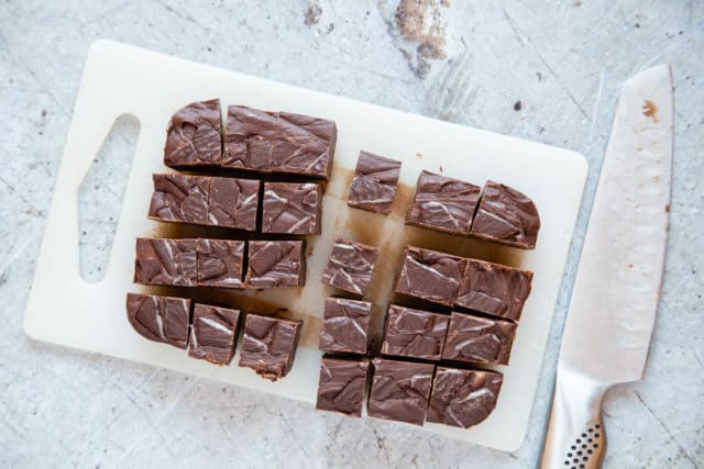 Easy After Eight Fudge (Three Ingredients) - Helen's Fuss Free Flavours
