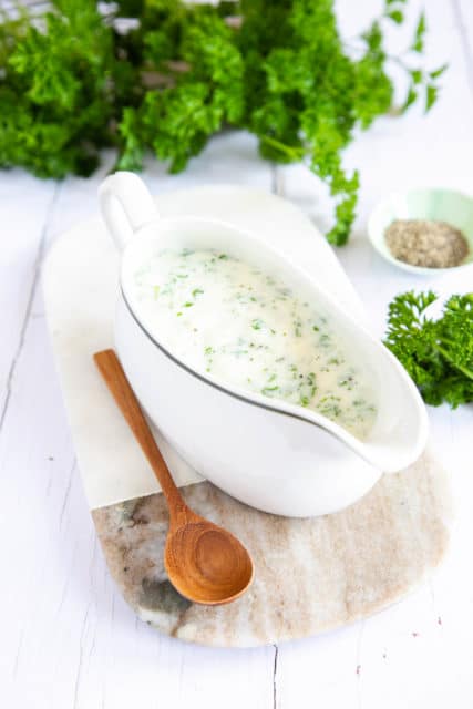 How to Make Traditional English Parsley Sauce - Helen's Fuss Free Flavours
