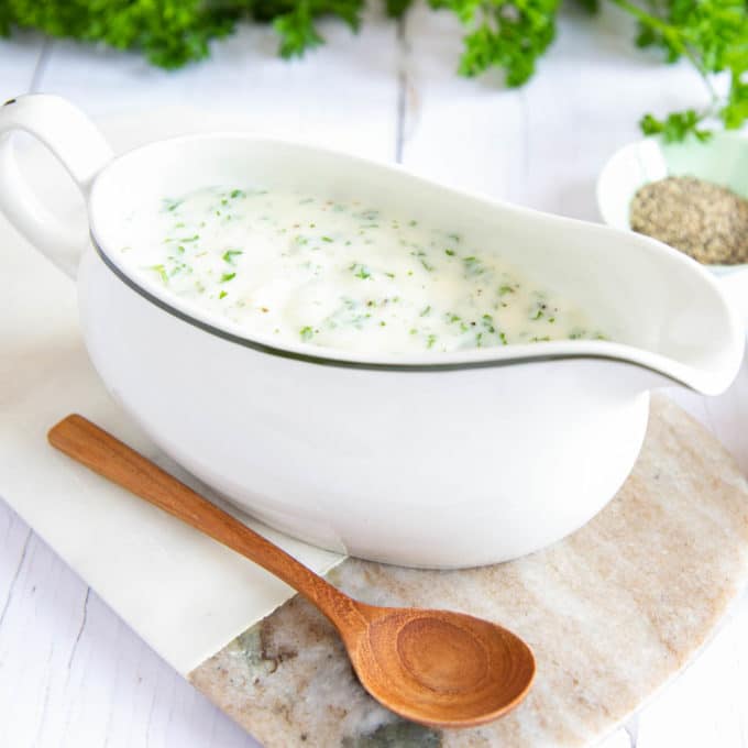 How to Make Traditional English Parsley Sauce - Helen's Fuss Free Flavours