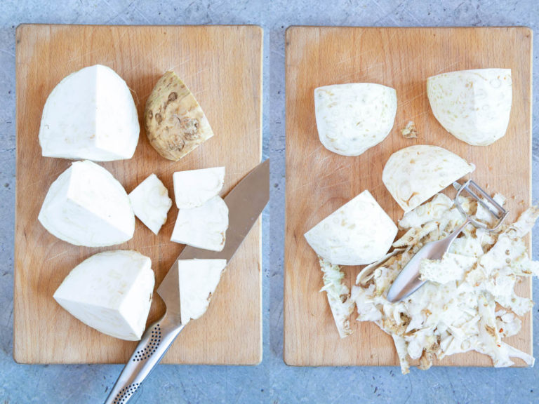 Easy Mashed Celeriac (Celery Root Mash) - Helen's Fuss Free Flavours