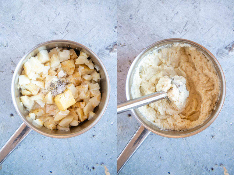 Easy Mashed Celeriac (Celery Root Mash) - Helen's Fuss Free Flavours