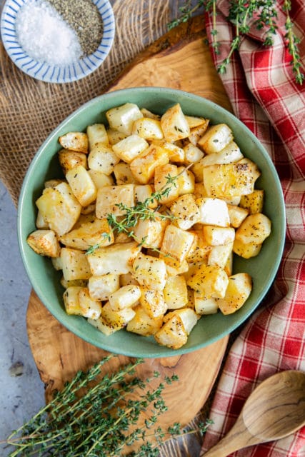 Easy Roasted Celeriac - Helen's Fuss Free Flavours