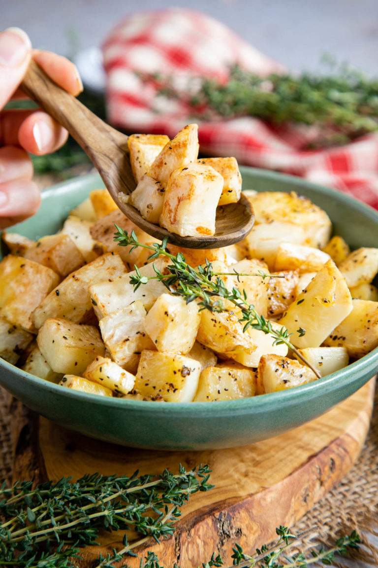 Easy Roasted Celeriac - Helen's Fuss Free Flavours