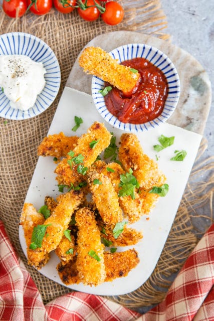 Easy Baked Chicken Goujons - Helen's Fuss Free Flavours