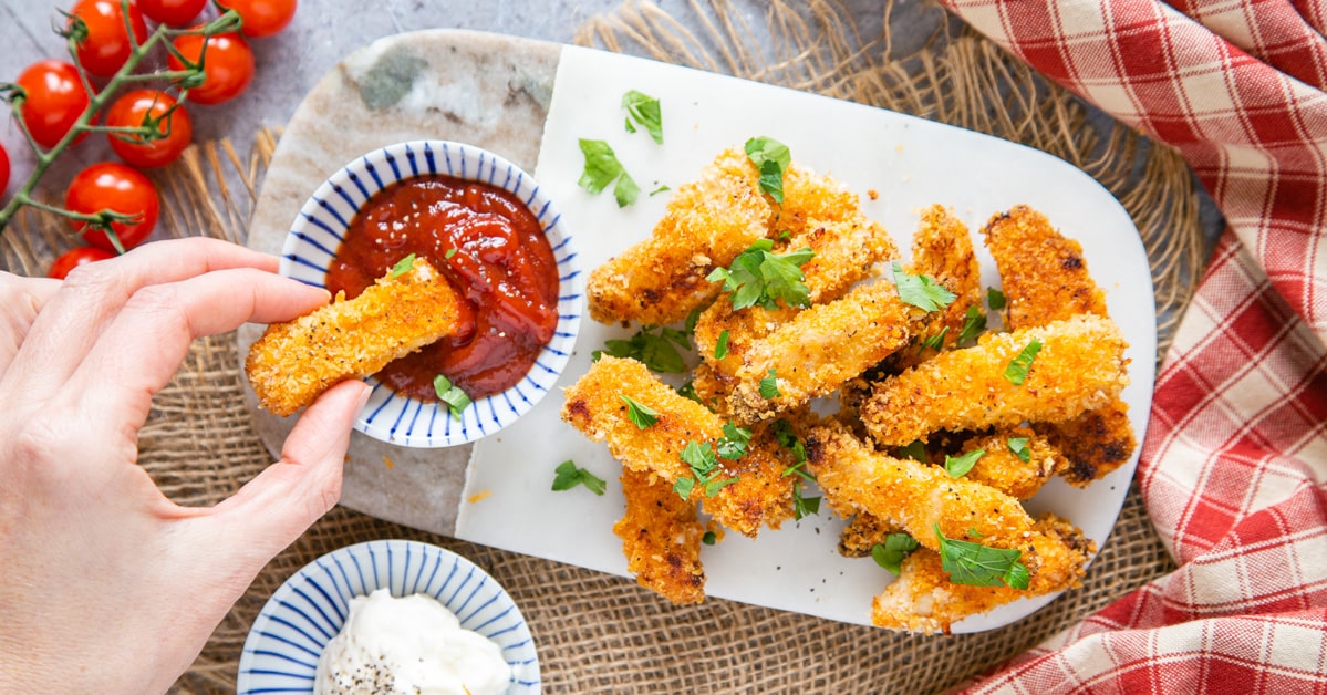 Easy Baked Chicken Goujons - Helen's Fuss Free Flavours