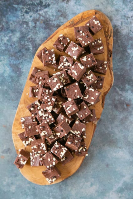 Easy Slow Cooker Fudge - Two Ingredients - Helen's Fuss Free Flavours