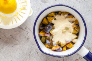 Easy Spiced Plum Compote - Helen's Fuss Free Flavours