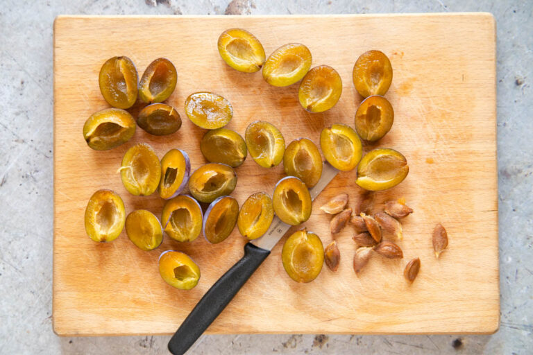 stewed plums with cinnamon and orange - Helen's Fuss Free Flavours