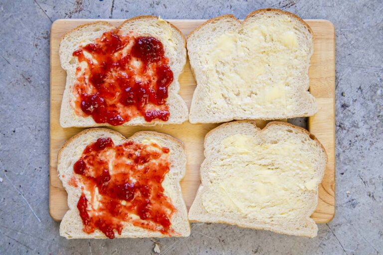Jam Sandwiches for Afternoon Tea - Helen's Fuss Free Flavours