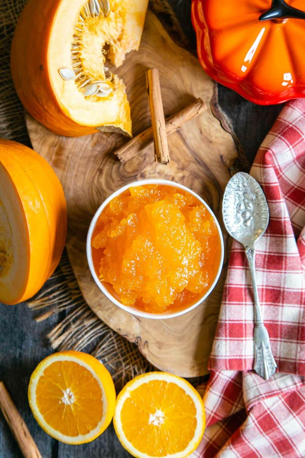 Easy Pumpkin Jam with Orange & Cinnamon - Helen's Fuss Free Flavours