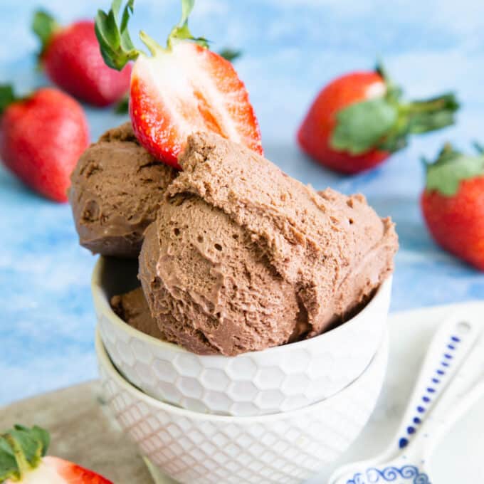 Nutella Ice Cream (No Churn 3 Ingredients) - Helen's Fuss Free Flavours
