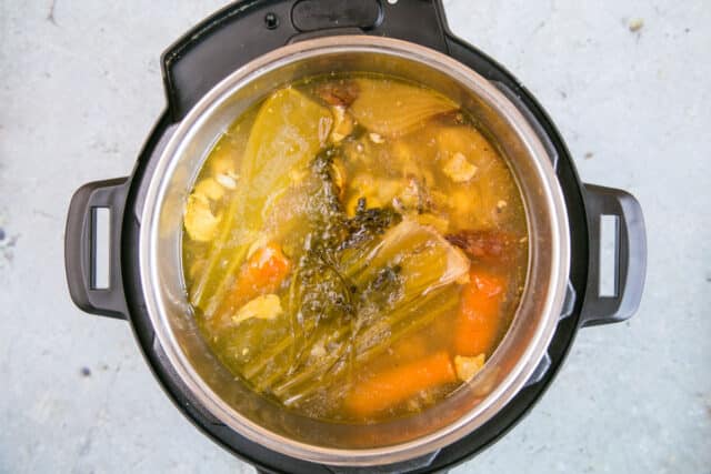Easy Pressure Cooker Chicken Stock - Helen's Fuss Free Flavours