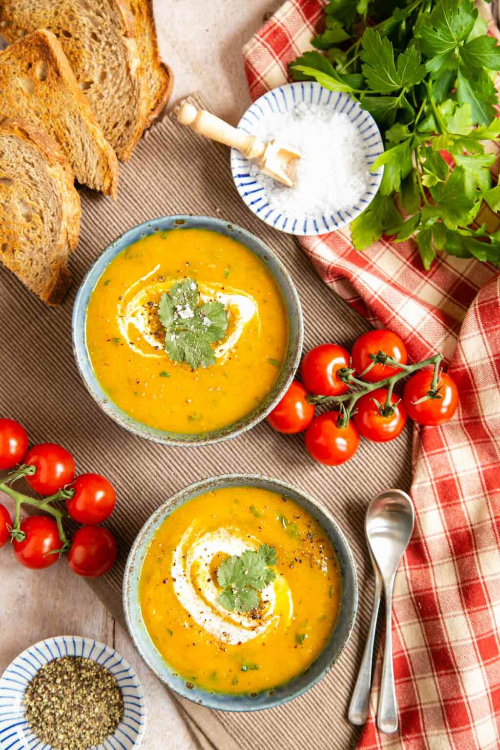 Slow Cooker Carrot and Coriander Soup - Helen's Fuss Free Flavours