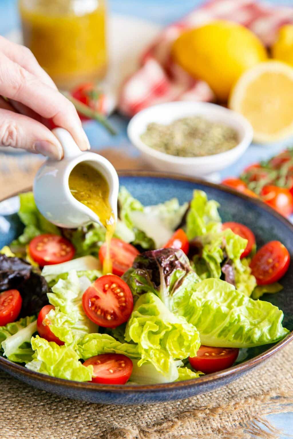 Greek Dressing - for Mediterranean Salads - Helen's Fuss Free Flavours