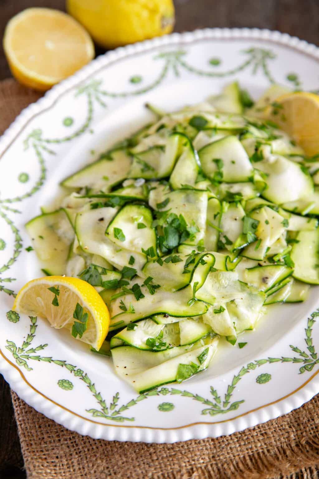 Courgette Salad (Zucchini Salad) - Helen's Fuss Free Flavours